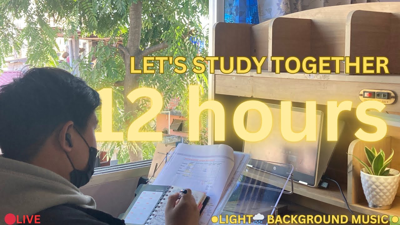 🔴LET's STUDY TOGETHER for 12+ HOURS | DAY 93/120 |*3hrs Break| LIGHT ⛈️ BGM | #NEETPG #INICET # ...