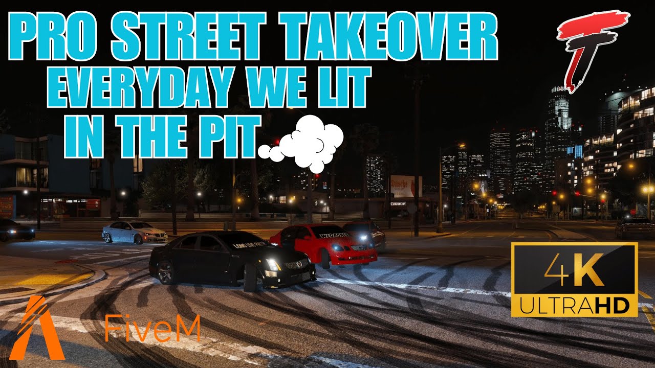 PRO STREET TAKEOVERS | FIVEM SERVER | SRT HELLCAT & CTSV ACTIVE IN THE ...