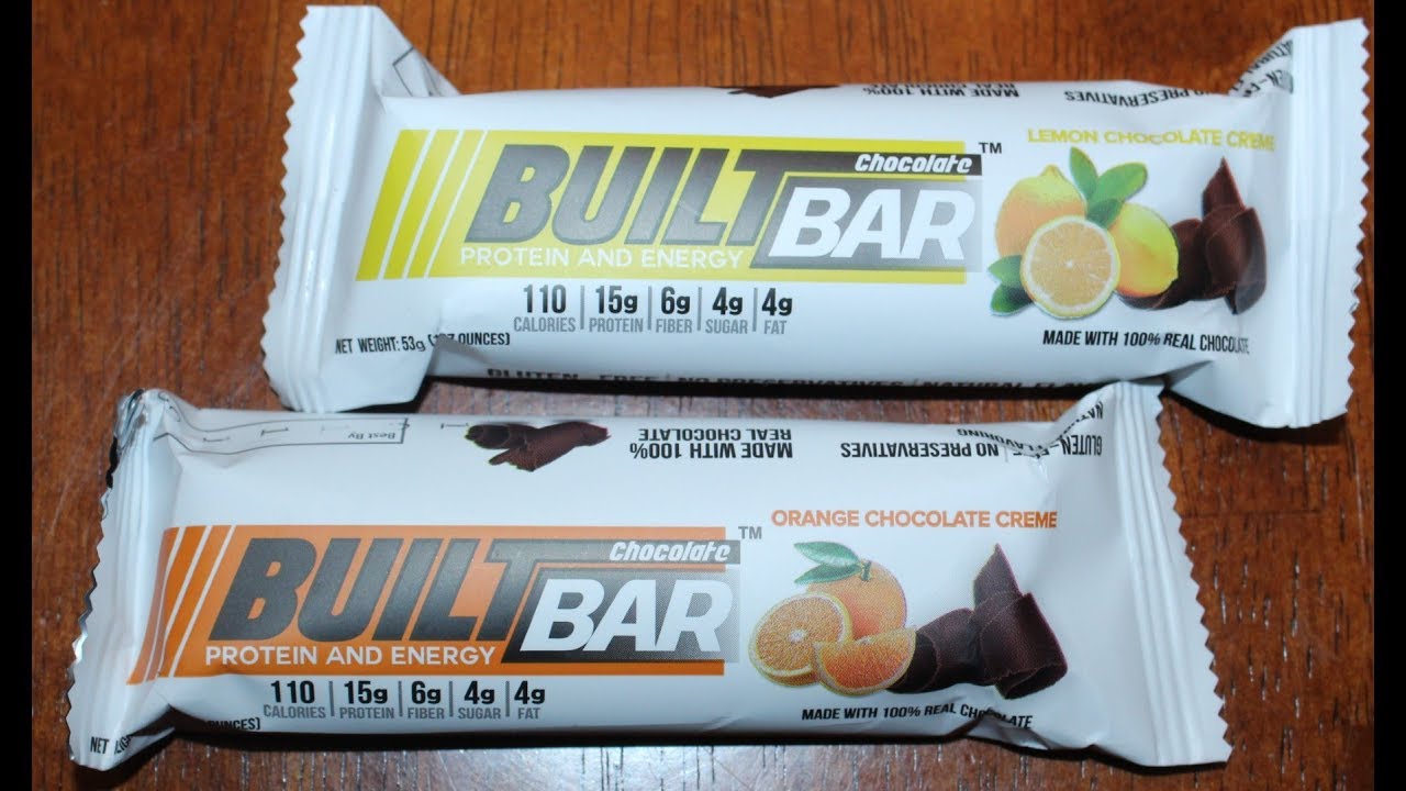 Built Bar: Lemon Chocolate Crème & Orange Chocolate Crème Review - YouTube