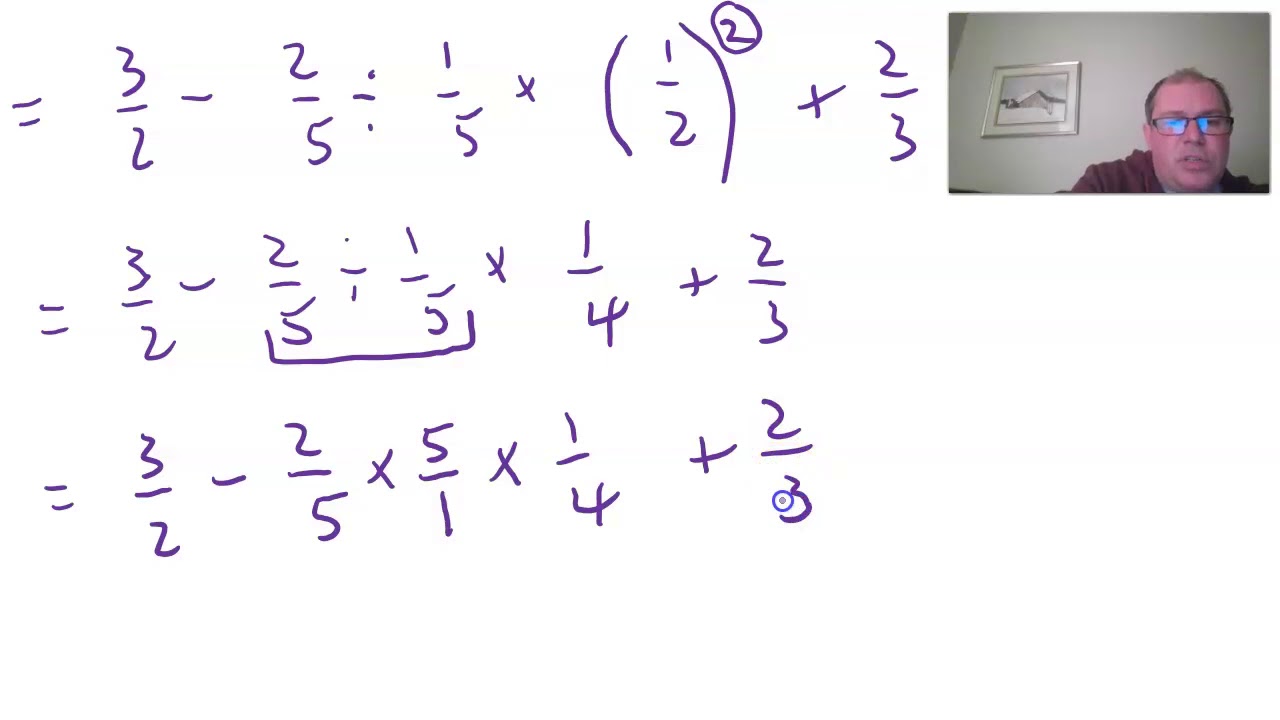 Fractions 7: BEDMAS! - YouTube