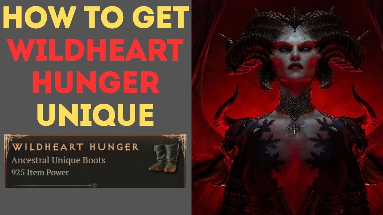 How to Get Wildheart Hunger Unique in Diablo 4 - YouTube