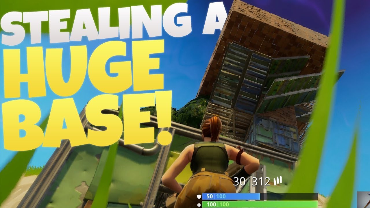 Stealing a HUGE BASE! - PS4 Fortnite Battle Royale LIVE #10! - (PS4 ...