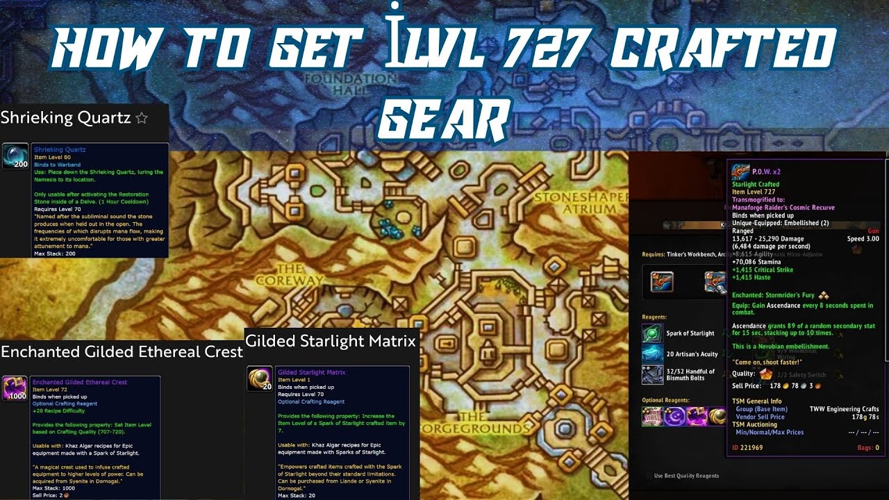 How to get ilvl 727 crafted gear | How to Get 56 Gilded Ethereal Crest ...