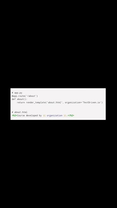 Flask Pass Variables To Templates Developer Programming Code Python Cleancode Flask