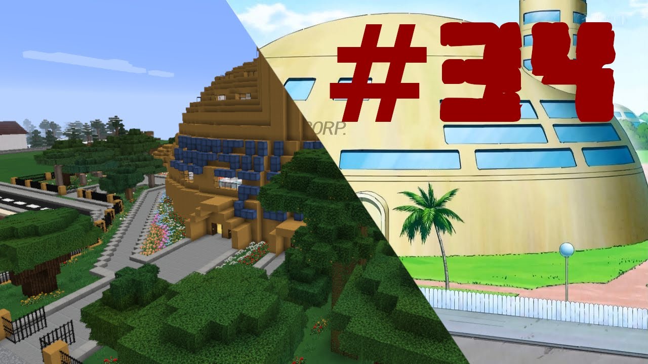 Moje Miasto w Minecraft #34 Capsule Corp. - Dragon Ball - YouTube