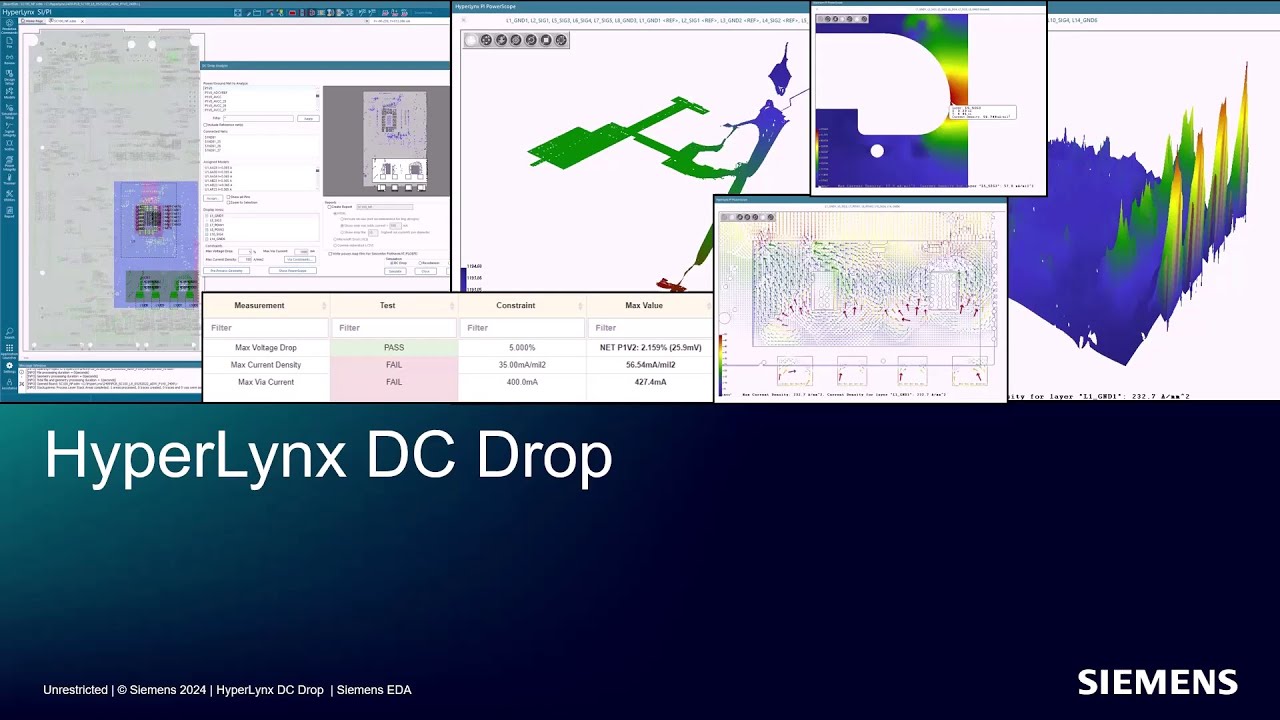 Designing and verifying DC drop with HyperLynx power integrity - YouTube