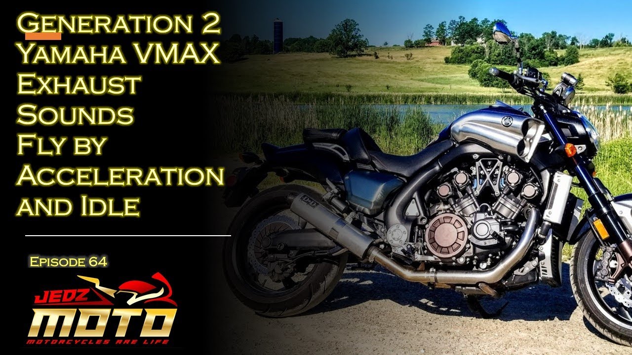 Yamaha VMAX 1700 Gen 2 Exhaust Sound Flyby and Acceleration 0-60 0-100 ...