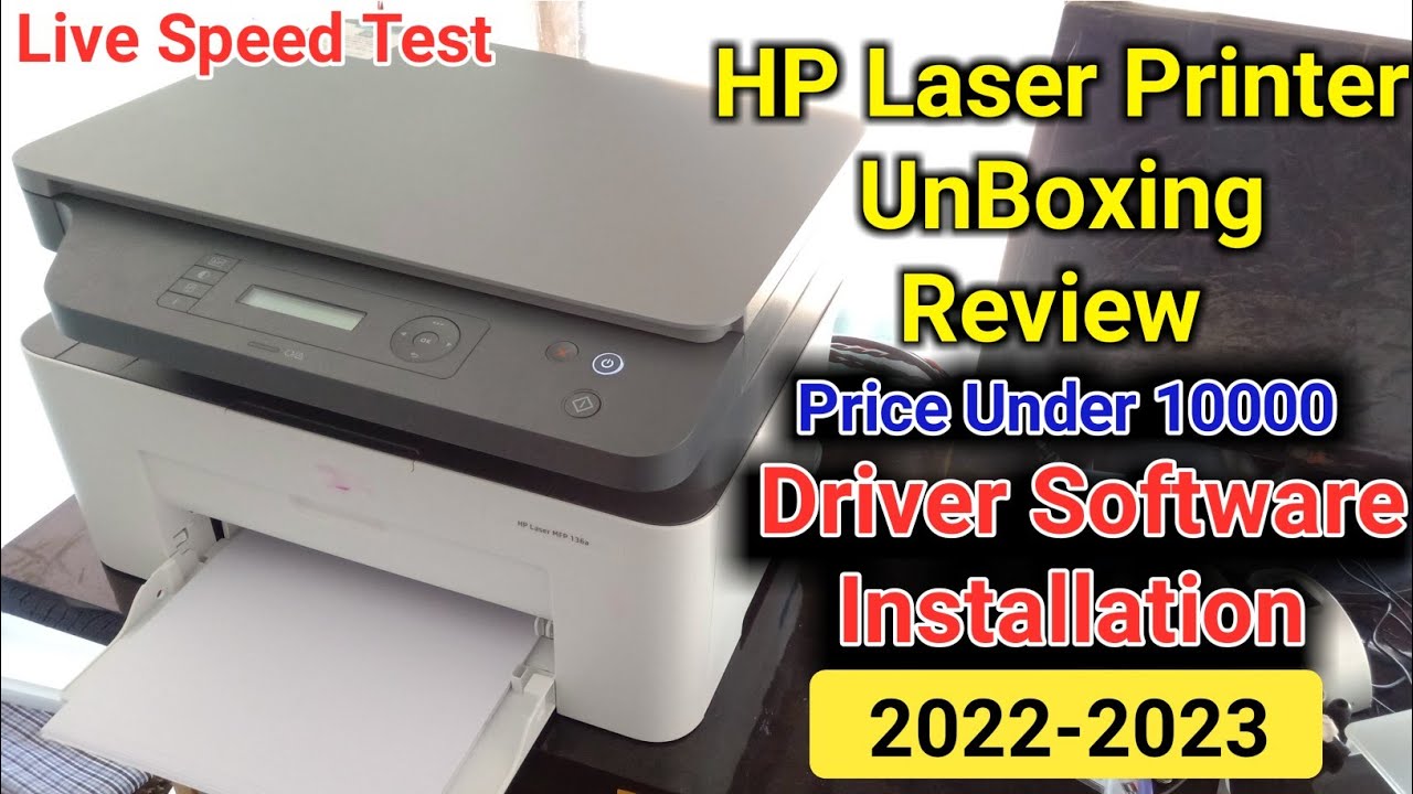 Best Budget Hp Laser MFP 136 a Printer UnBoxing & Review | Hp Printer ...