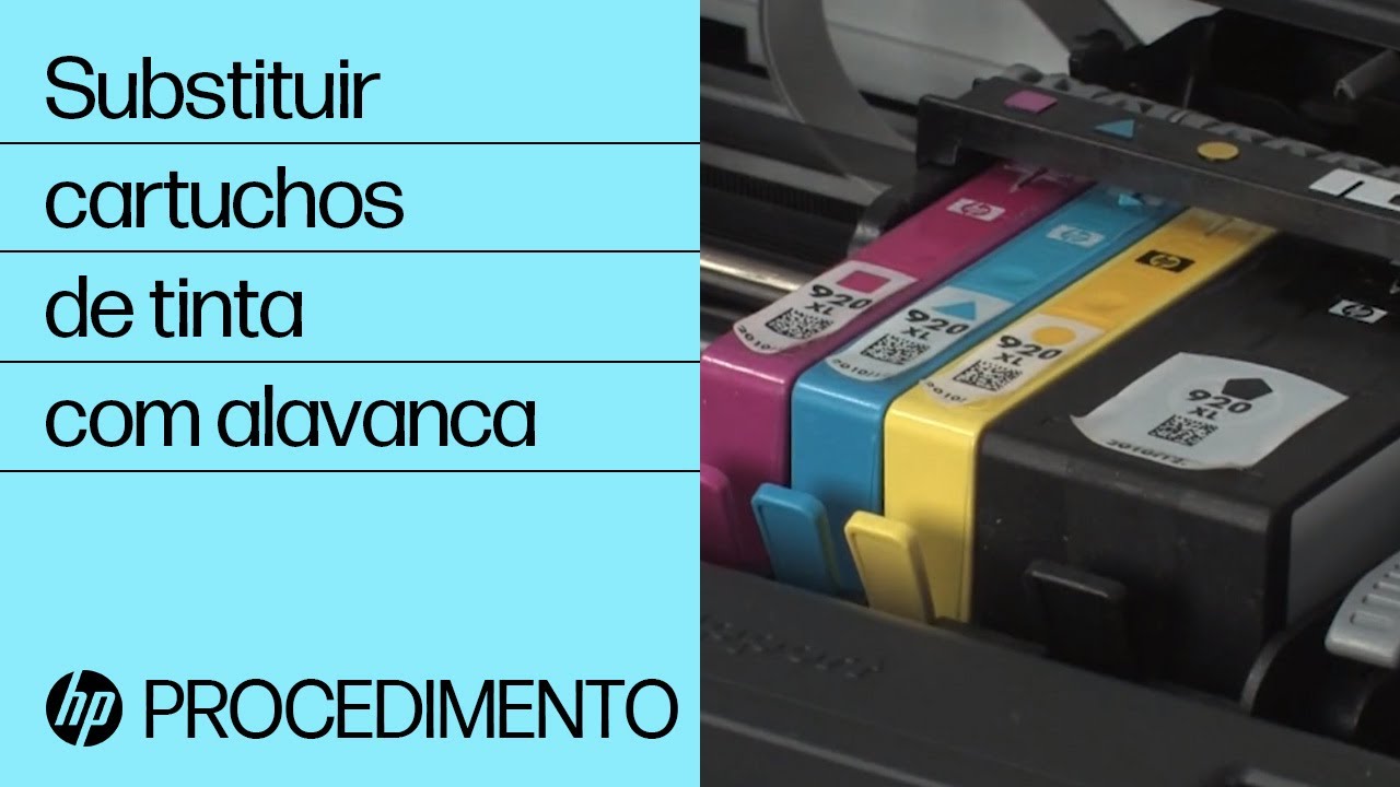Como substituir seus cartuchos de tinta HP com alavanca | Impressoras ...