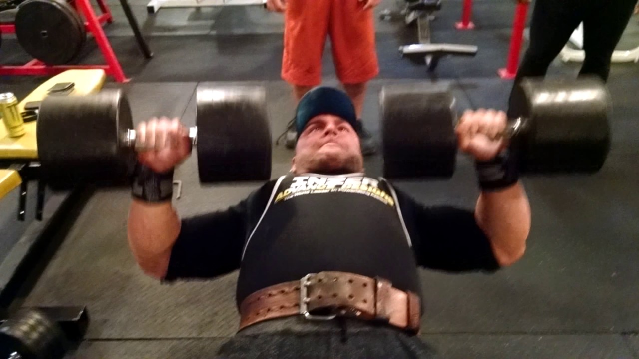Teddy Zane 140lb dumbbells 14 reps at Flex Fitness super Gym irondale ...