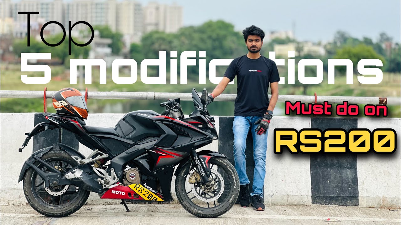 rs200 modified | rs 200 modified visor, underbelly, fat tyre, led ...