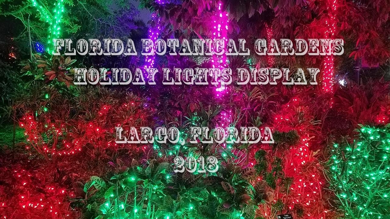 Florida Botanical Gardens Holiday Lights Display - YouTube