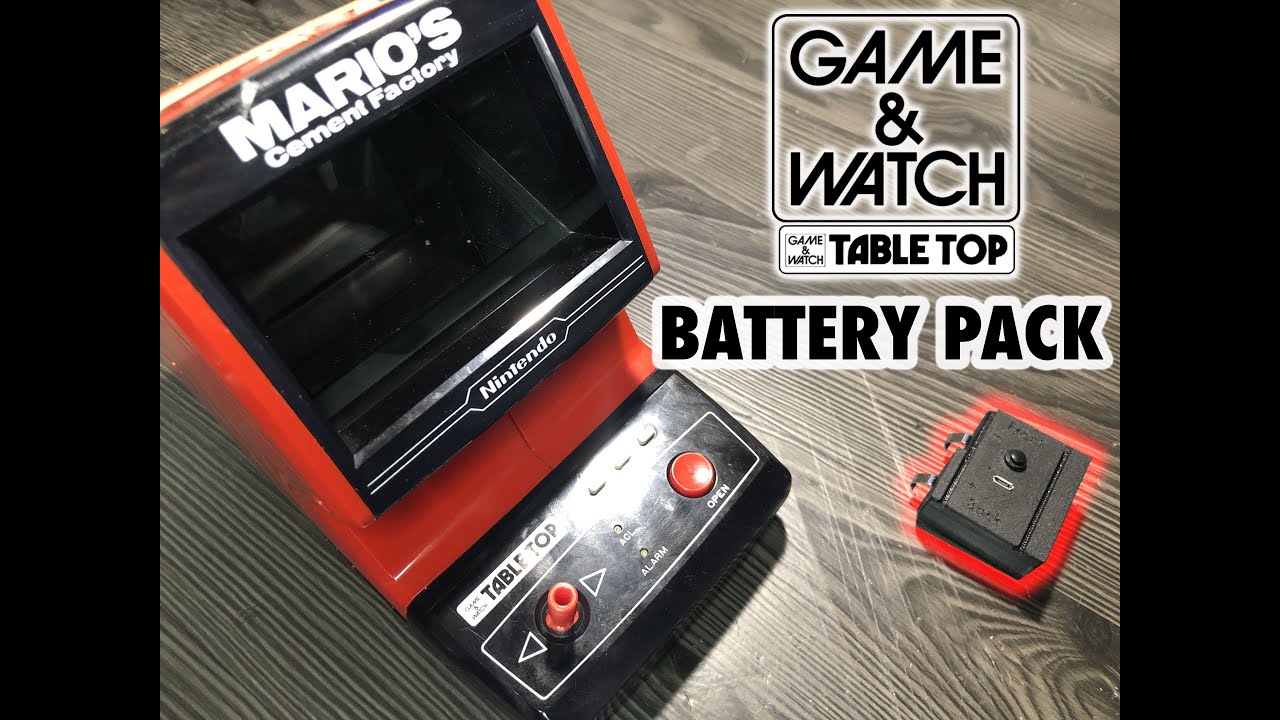 Game & Watch Table Top - Battery Pack - YouTube