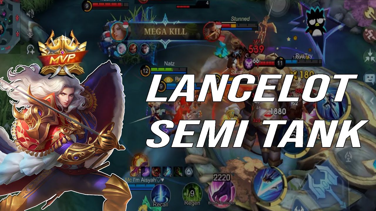 TUTORIAL LANCELOT SEMI TANK ! NEW PATCH ROTATION ! SOLO RANKED MVP ...