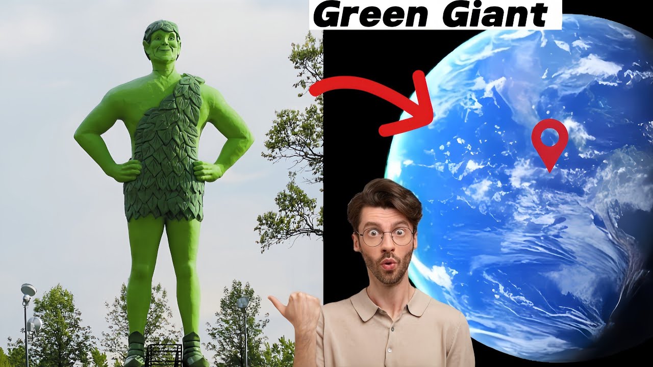 I found Wierd Green Giant statue on Google Earth 🌍#googleearth# ...