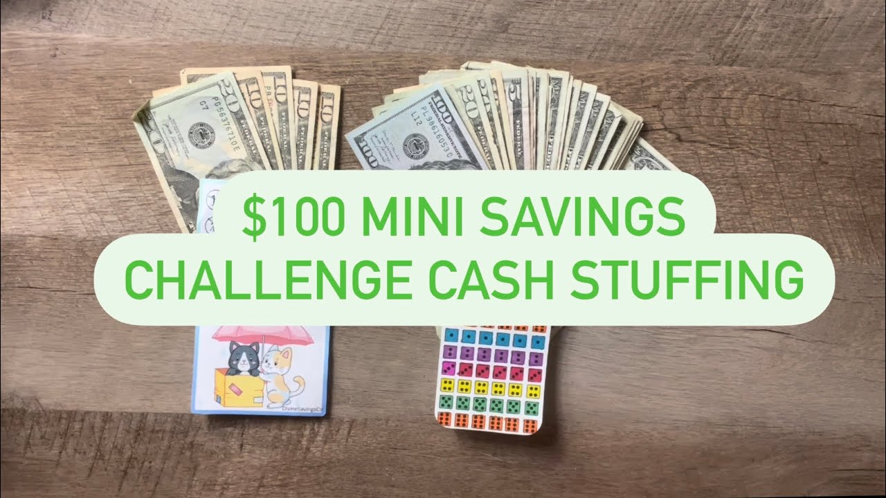 $100 Mini Savings challenge Cash Stuffing || Guess That Price Battle ...