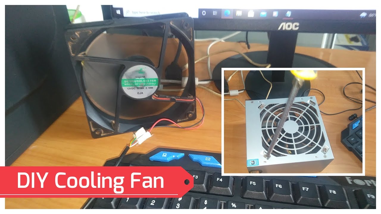 How to make cooling fan 12v - YouTube