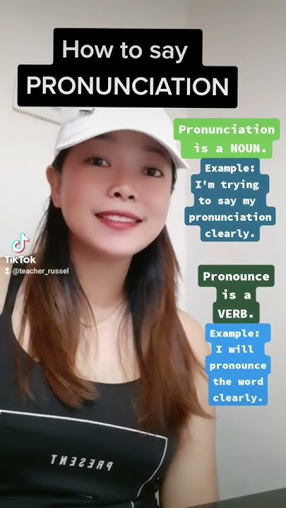How to say PRONUNCIATION? - YouTube