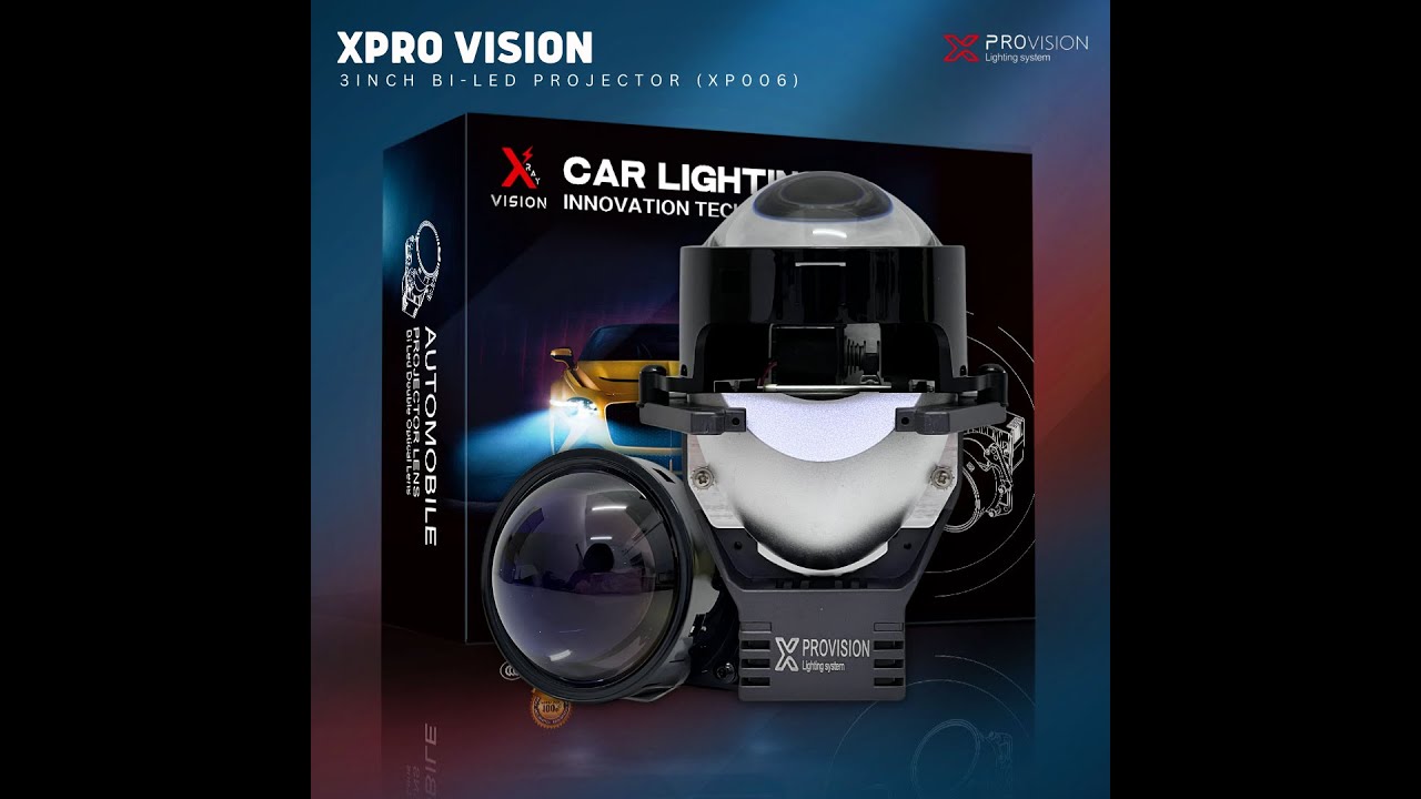 Xpro Vision 3inch Bi-Led Projector | #XP006 - YouTube