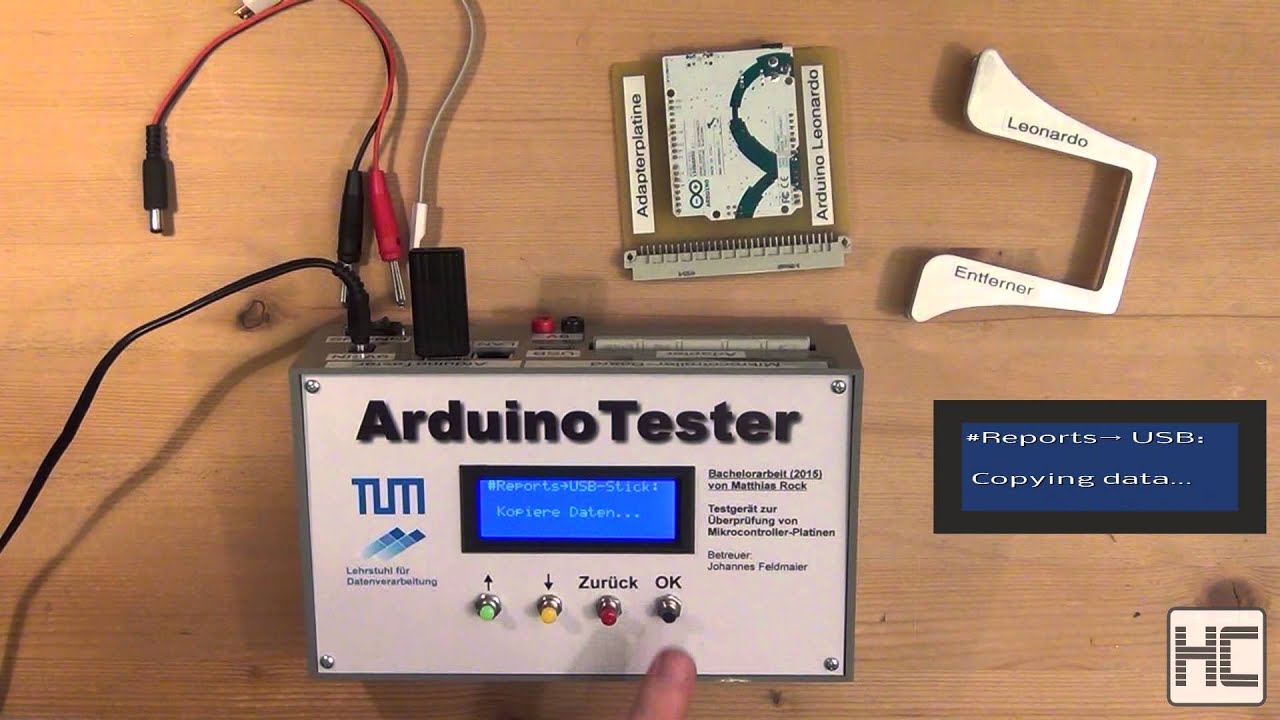 Microcontroller board tester - Operation of the device - YouTube