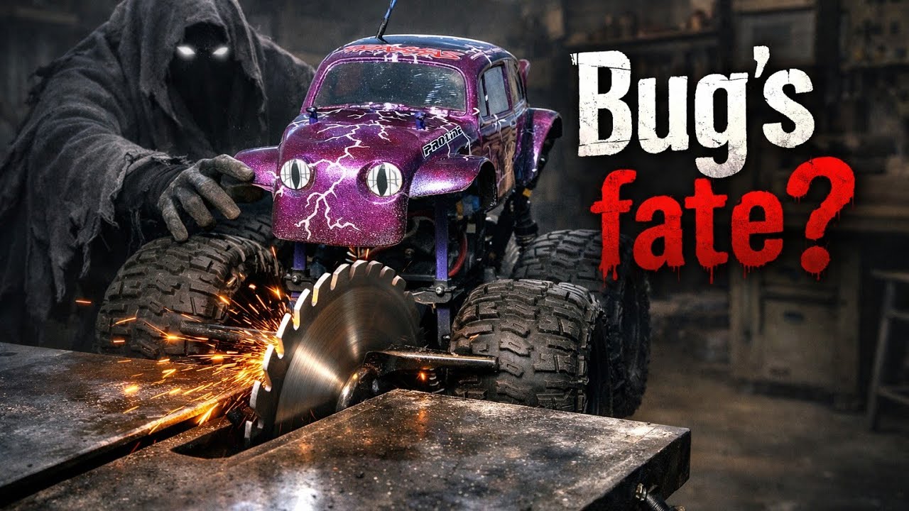 RC Ghost Story: Tablesaw Terror - Traxxas Monster Bug vs. The Haunted ...