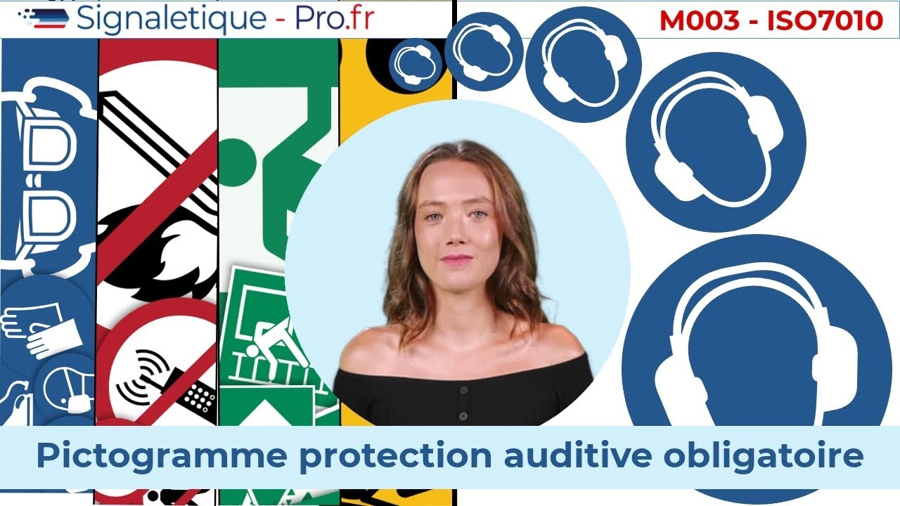 Pictogramme Protection auditive obligatoire : Défense contre le bruit ...