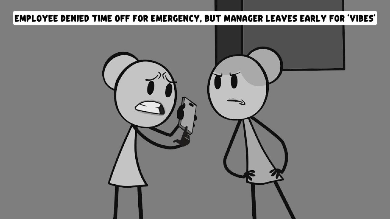 Employee denied time off for emergency, but manager leaves early for ...