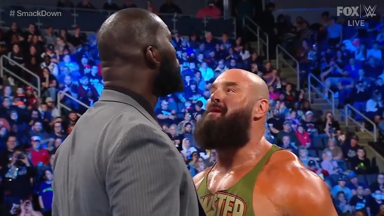 Omos attacks Braun Strowman - WWE SmackDown 10/21/2022 - YouTube