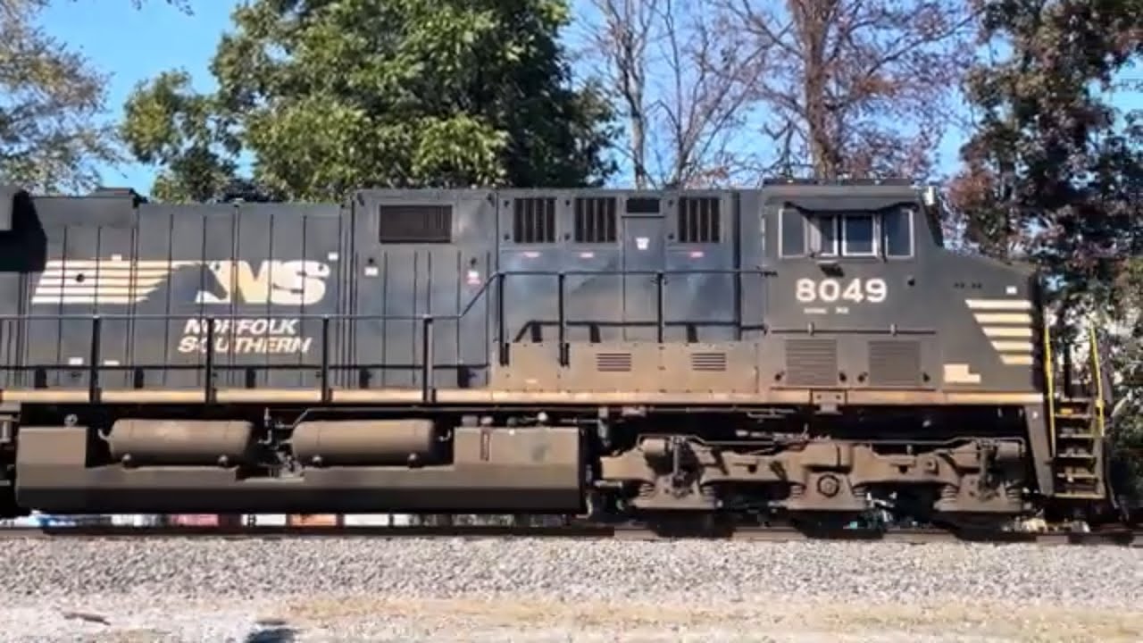 Northbound Norfolk Southern Intermodal Train 24X October 12, 2023 - YouTube