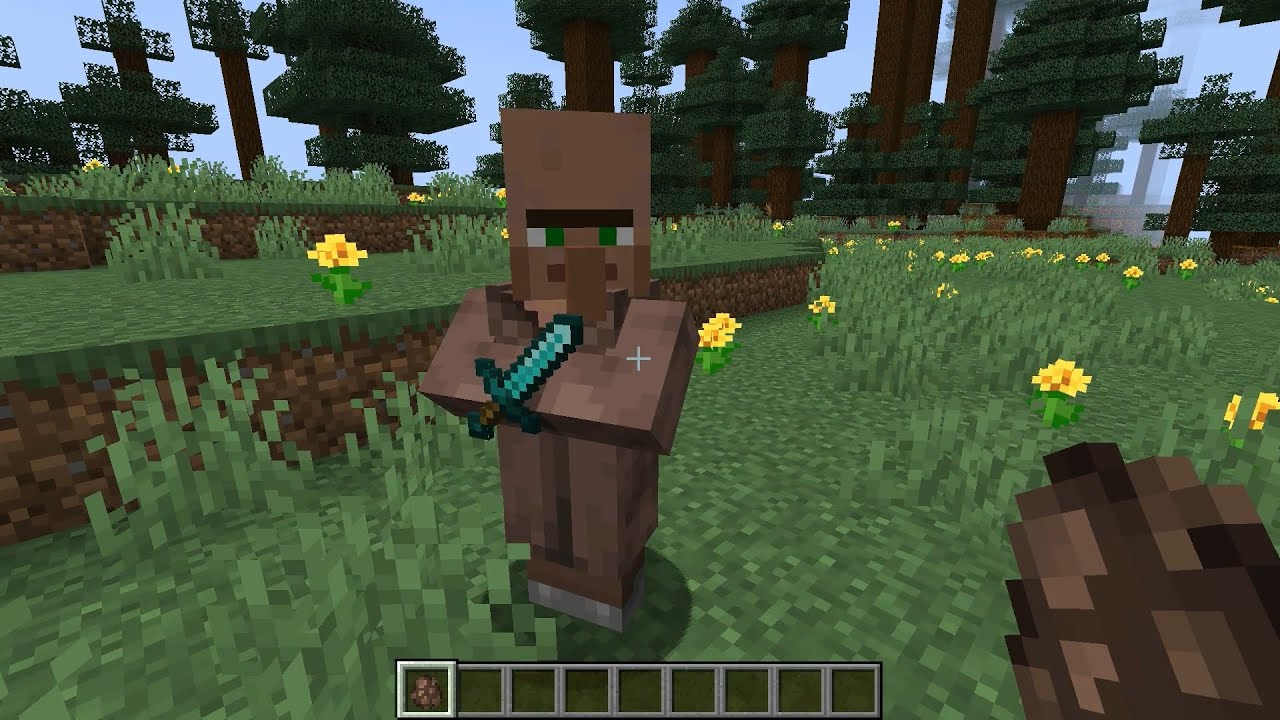 VILLAGERS Fighting PILLAGERS? | Minecraft Java Mod - YouTube