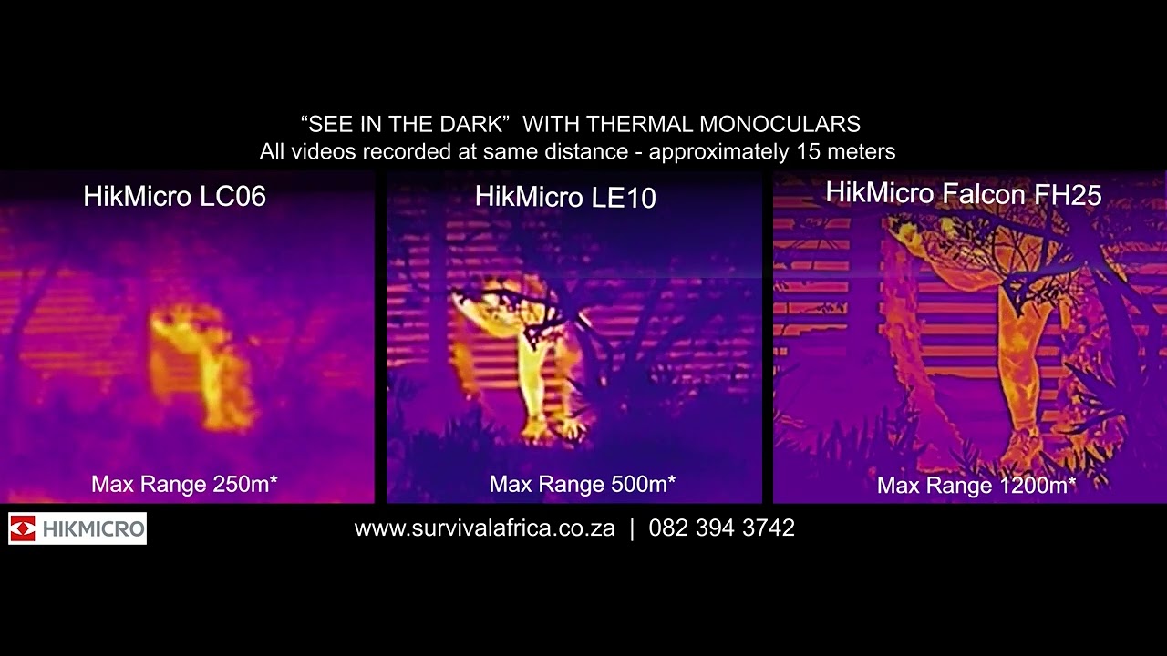 HikMicro Thermal Monocular Comparison LC06, LE10 & Falcon LH25 - YouTube