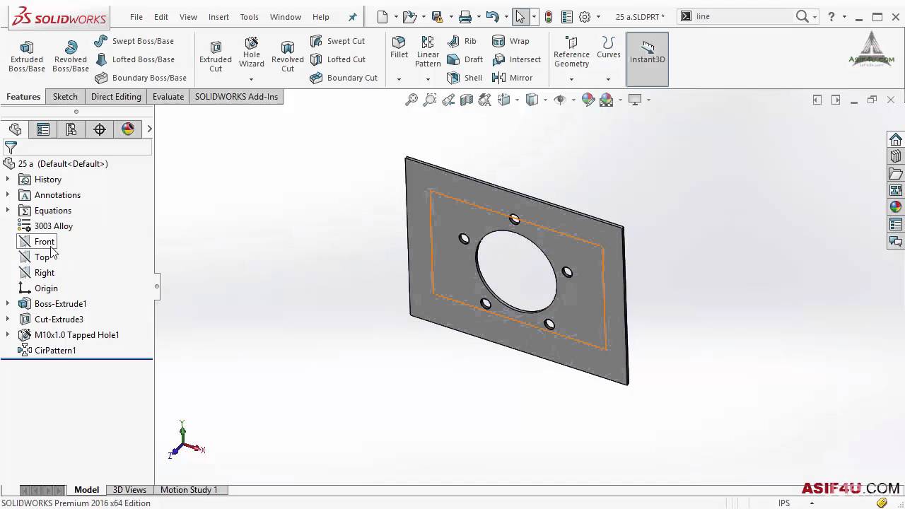 005 Feature Manager design tree in solidworks - YouTube