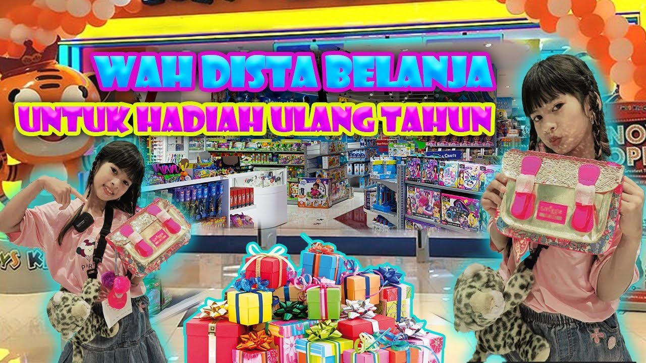 DISTA BELI KADO SERBA PINK UNTUK BABY DINAR😍😍 !! #viralvideos - YouTube