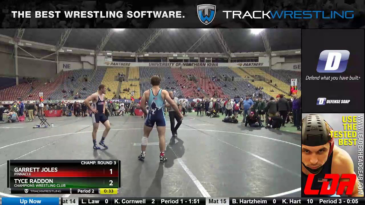 Junior 195 Tyce Raddon Champions Wrestling Club Vs Garrett Joles ...