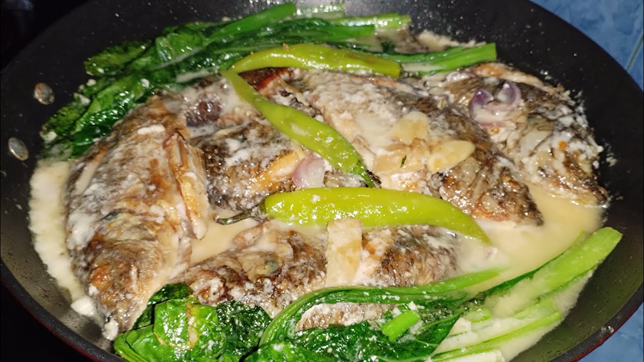 Grabe ka sarap nito! | Ginataang Tilapia na may mustasa | Inday Ester ...