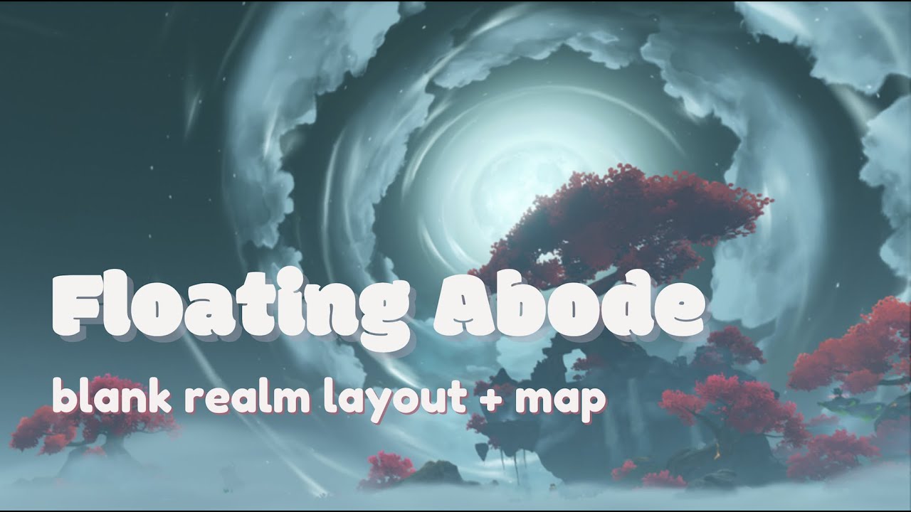 blank realm layout tour: floating abode | serenitea pot housing system ...