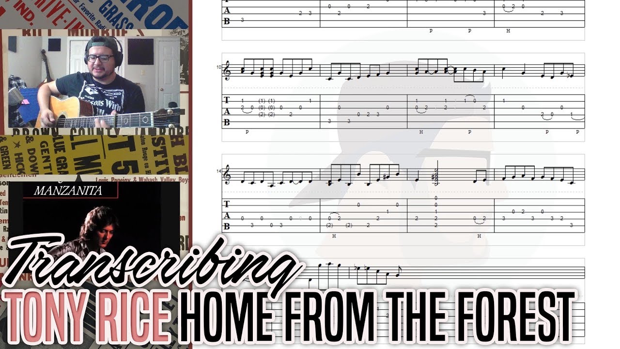 Transcribing Tony Rice's Home From The Forest - Free Bluegrass Tab ...