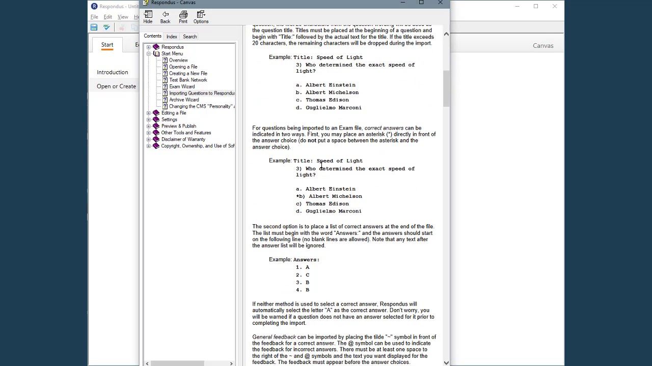 Importing Questions with Respondus 4 - YouTube