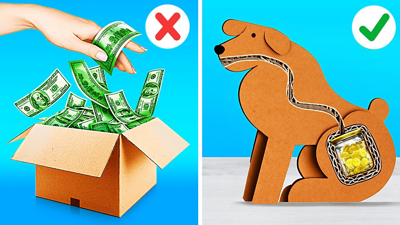 CRÉATIONS GÉNIALES AVEC DU CARTON 📦 ASTUCES COOL ET IDÉES DIY QUI TE ...