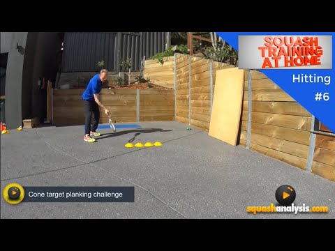 6 home hitting cone target planking - YouTube