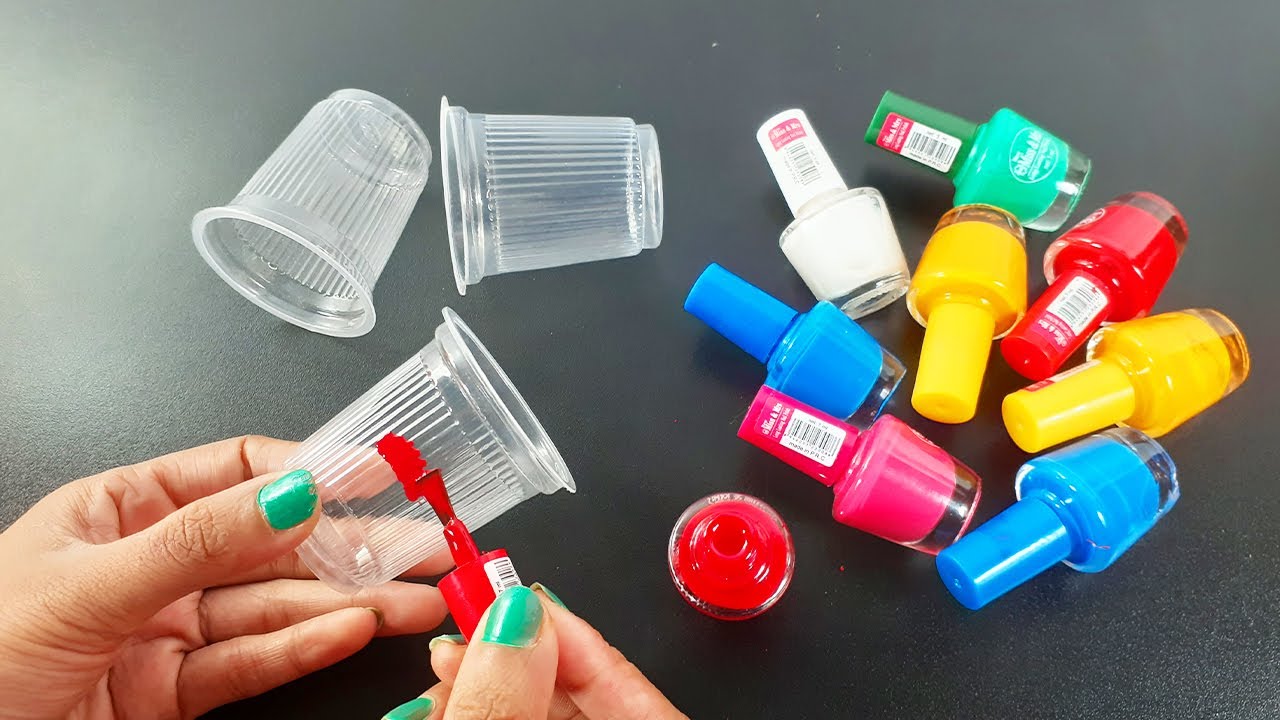 Best out of waste Nail polish craft idea | DIY arts and crafts | Best ...