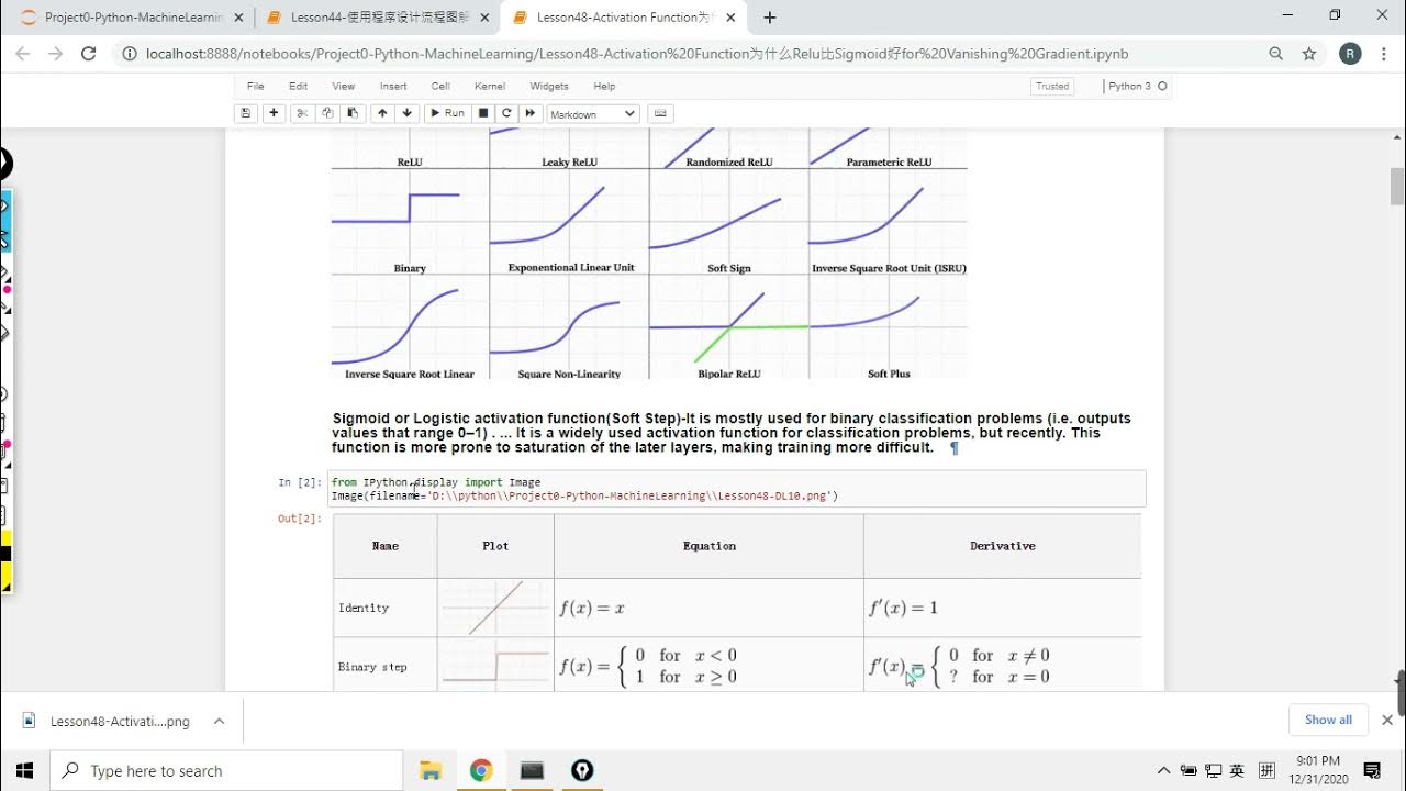 Python零基础学习48课 Activation Function为什么Relu比Sigmoid好 for Vanishing ...