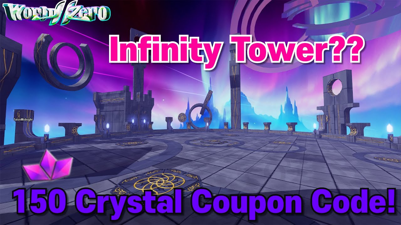 150 Crystal Coupon Code and Weekend EXP Double Event!/New Infinity ...