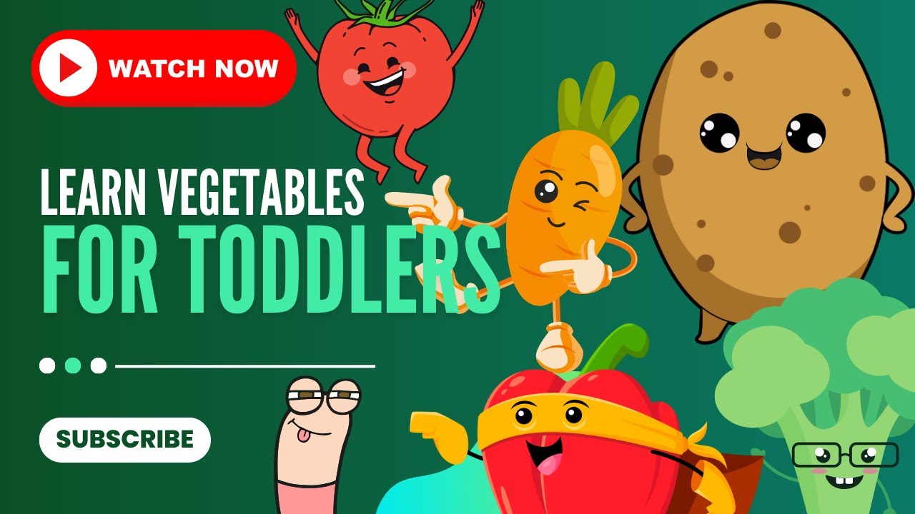 Learn vegetables for toddlers - YouTube