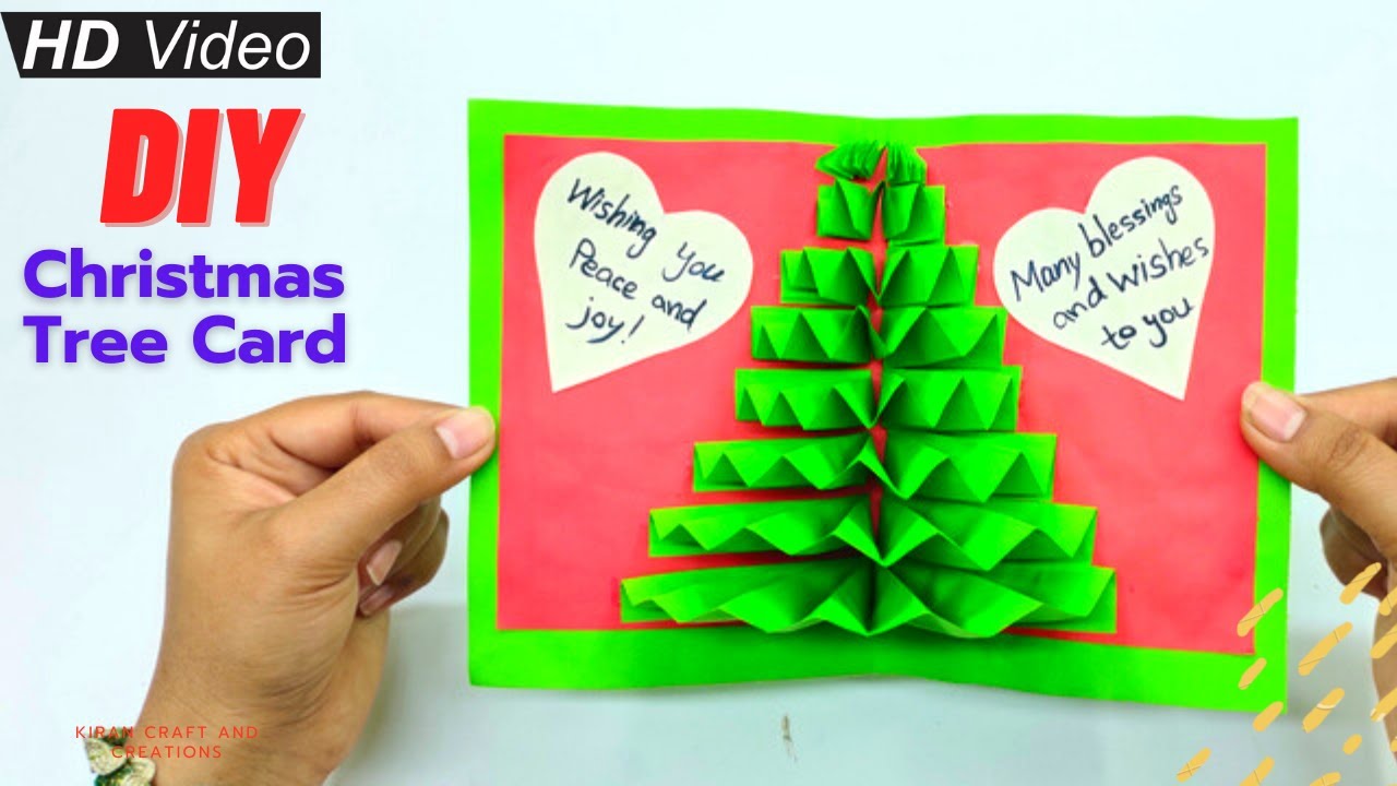 DIY 3D Christmas Pop Up Card | How to make a 3D Pop-Up Christmas ...