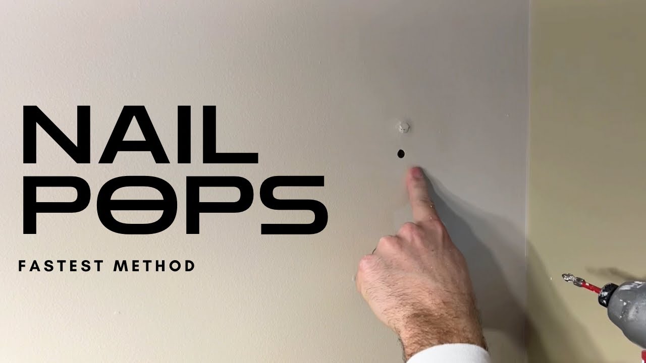 Intro How to fix nail or screw pops in your walls. DIY prep work - YouTube