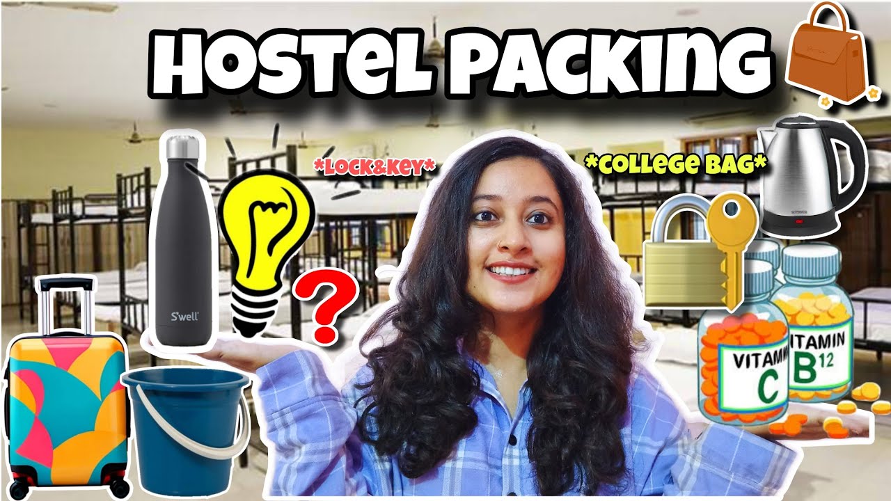 Your *ULTIMATE Hostel Packing Guide* 2024👜| what to pack for Hostel 🌊 ...