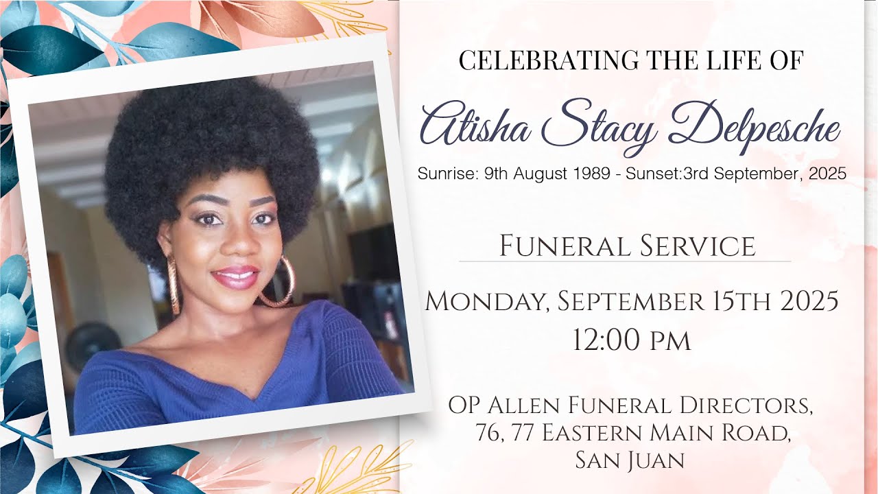 The Funeral Service of Atisha Stacy Delpesche - YouTube