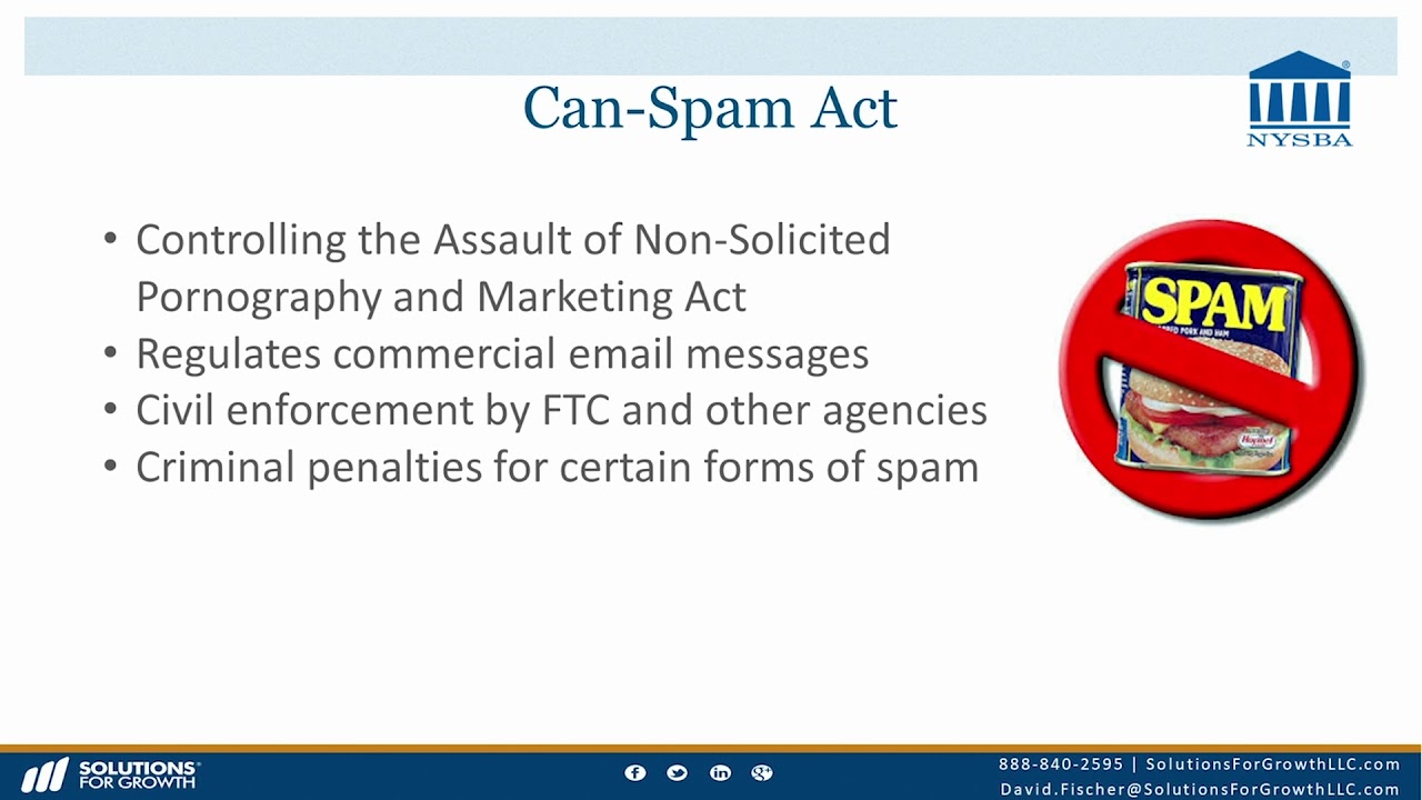 What is the CAN SPAM act? - YouTube