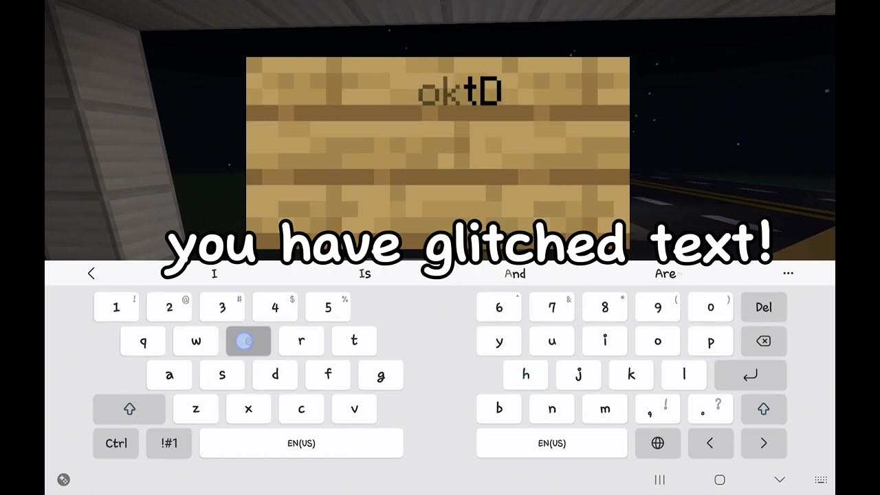 How to: Make glitched text in minecraft? | Minecraft Tutorial - YouTube